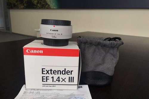 Телеконвертер Canon Extender EF 1.4x III