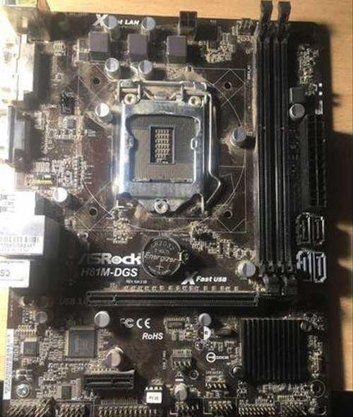 Материнская плата asrock H81M-DGS