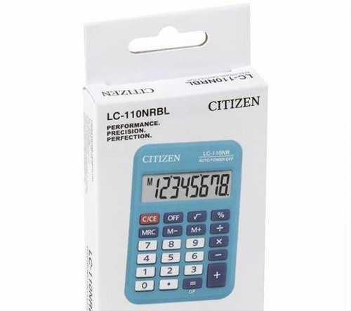 Калькулятор Citizen LC-110NR-BL, голубой
