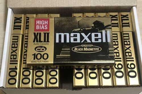 Аудиокассеты Maxell XLll 90 и 100 1987 год 10 штук