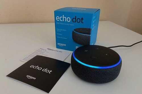 Смарт колонка Amazon Echo Dot с Алексой