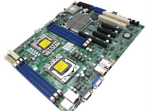 Двухпроцессорный комплект X8DTL-3F + 2 X5670 + RAM