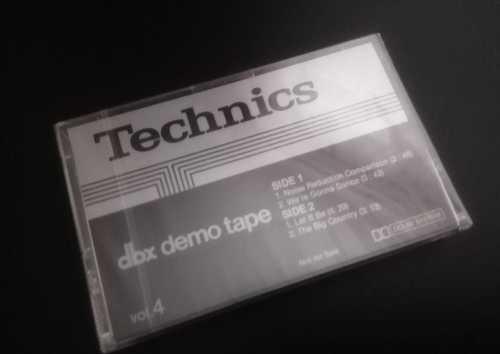 Аудиокассеты technics DBX demo катушки не для прод