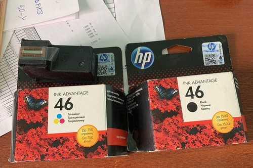 Большой картридж HP 46 Advantage, черный и цветной