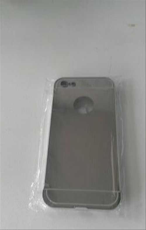 Зеркальный чехол алюминий+пластик для iPhone 5/5s