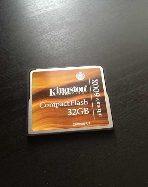 2 карты Kingston CompactFlash Ultimate 600x 32GB