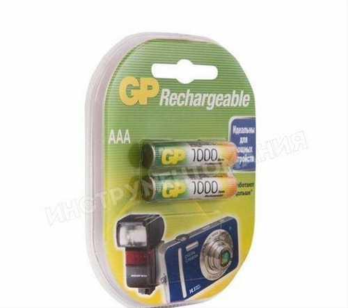 Батарейка-аккумулятор GP 1000 AAA 2 шт 100aaahc-2d