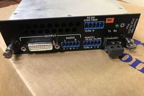 Оптоволоконный приемник сигналов DVI,Audio,RS-232