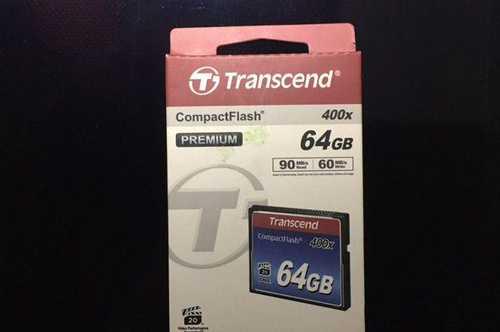 Карта памяти transcend compact flash 64gb