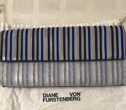 Клатч телячья кожа Новый Diana von Furstenberg