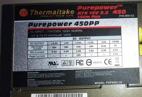 Блок питания Thermaltake 450w