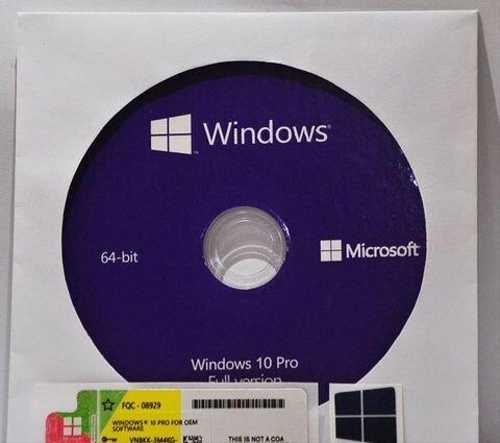 Windows 10 Pro лицензия ключ оем