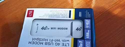 Модем 150Mbps 4G LTE USB + Wi-Fi новый