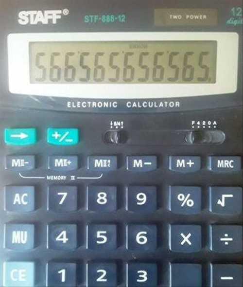 Калькулятор staff stf-888-12