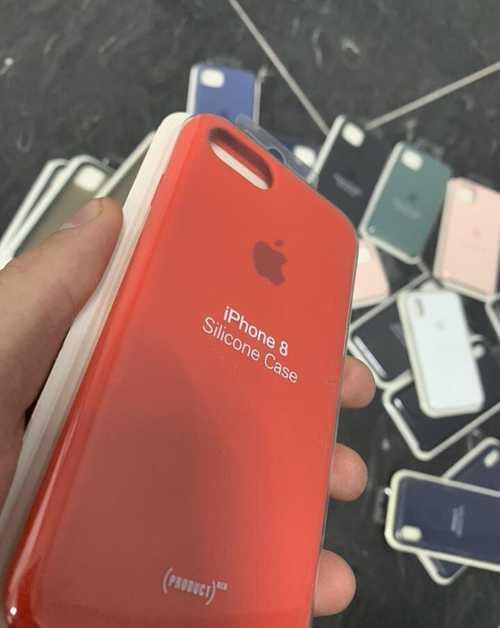 Чехол iPhone 8 Silicone Case Red