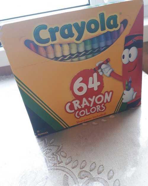 Восковые карандаши Crayola новые 64ц