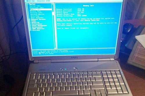 Ноутбук dell inspiron 1720