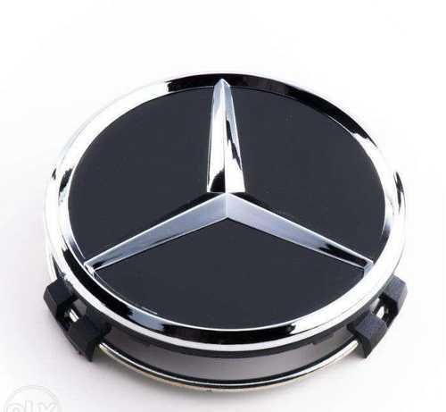 Крышка ступицы Mercedes черная, оригинал