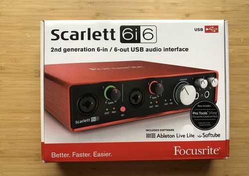 Звуковая карта focusrite scarlett 6i6