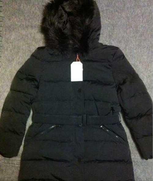 Новое зимнее пальто Zara, 152см