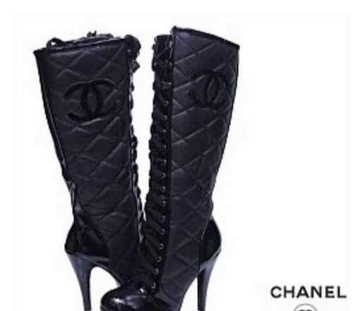 Женские сапоги chanel новые 22,5 по стельке