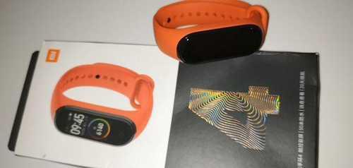 Новый Фитнес браслет Xiaomi Smart band 4. (Оранжев