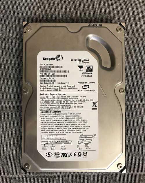 Жёсткий диск Seagate Barracuda 7200.9 120gb