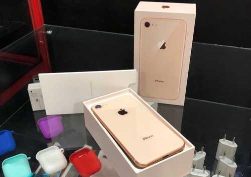 iPhone 8 64gb gold, на гарантии(офиц.)