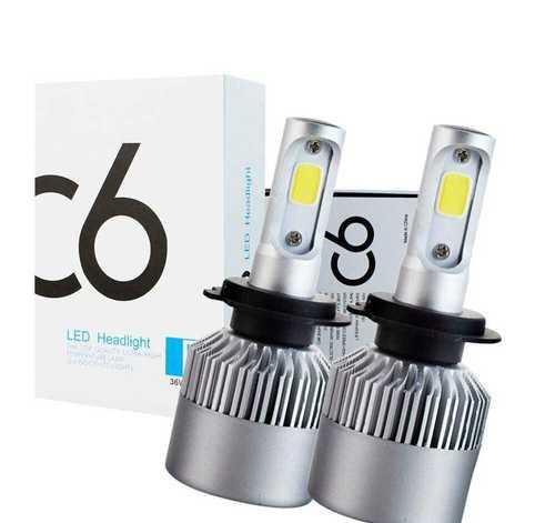 Светодиодные Лампы C6 led H1 H4 H7 H11