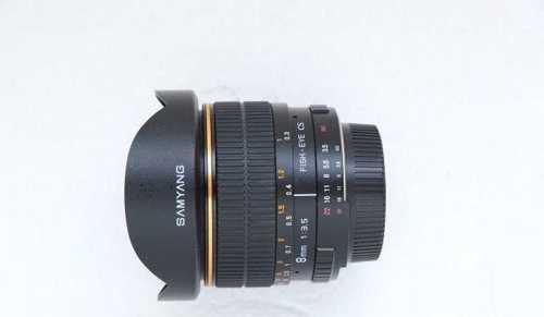 Объектив Samyang 8mm Фишай f/3.5 Nikon