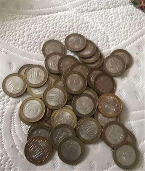 Юбилейные монеты 10 рублей биметал
