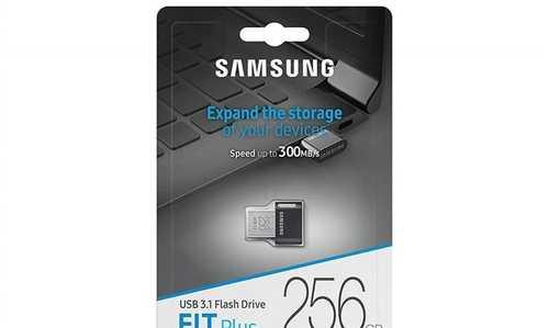 Новая USB 3.1 флешка SAMSUNG Fit Plus 256GB 300MBs