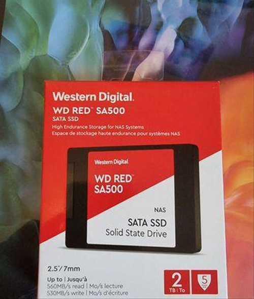 Новый SSD Western Digital WD Red 2000GB