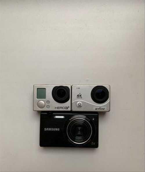 Камера GoPro Hero 3, Samsung mv800, Aceline s60