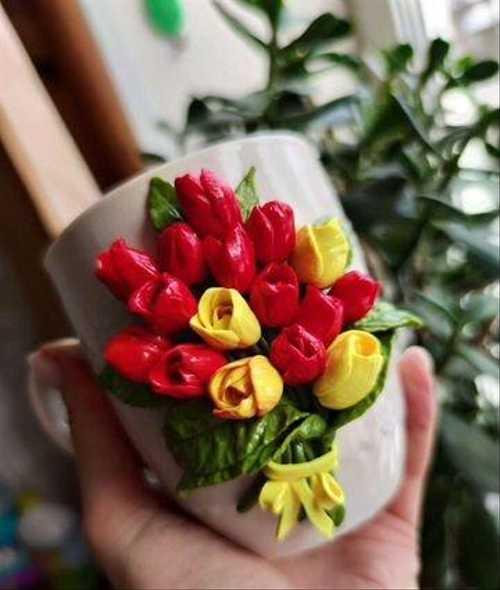 Кружка "Букет тюльпанов"