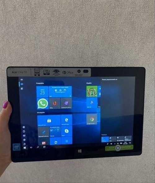 Планшет Acer One 10 на Windows 10 с клавиатурой