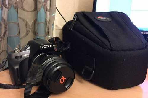 Зеркальный фотоаппарат Sony dslr-A380 с сумкой для