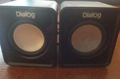 2 пары) Колонки 2.0 Dialog AC-02UP black 6Вт