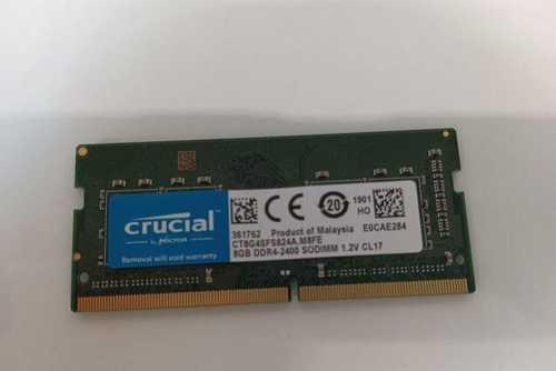 Оперативная память Crusial DDR4-2400 Sodimm 8GB