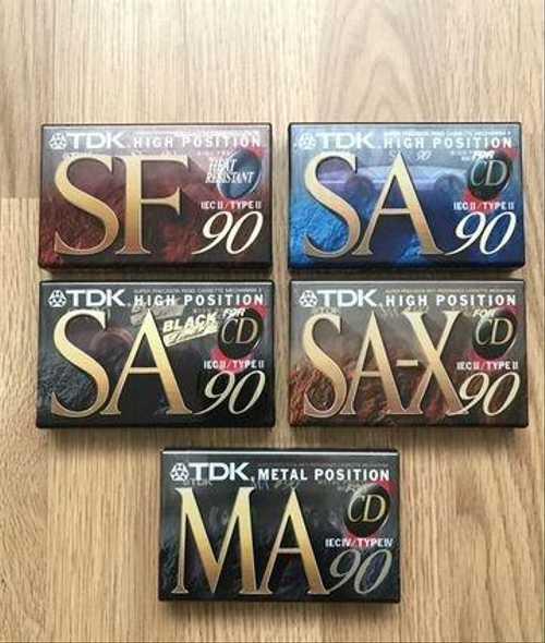 Аудиокассеты TDK type IV Metal и type II хром