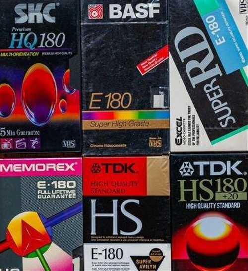 Видеокассеты VHS. Профессиональный бокс