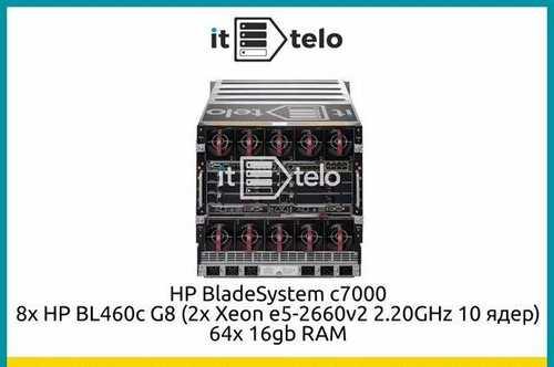 Блейд-система HP с7000 + 8x BL460сG8
