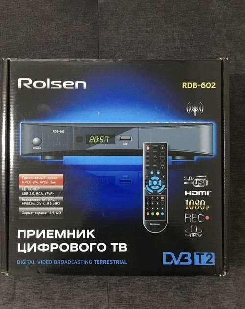 Приёмник цифрового тв Rolsen RDB-602