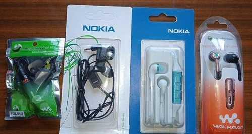 Наушники Nokia и Sony Ericsson
