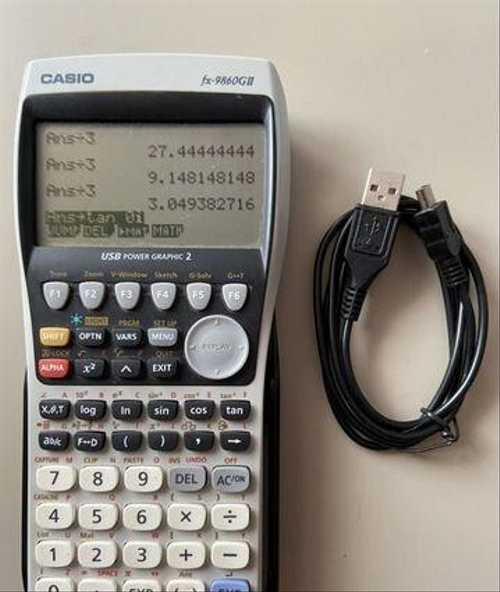 Калькулятор casio fx-9860GII