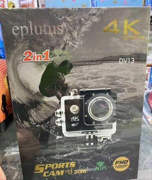 Экшн-камера Eplutus 4K видеорегистратор 2в1