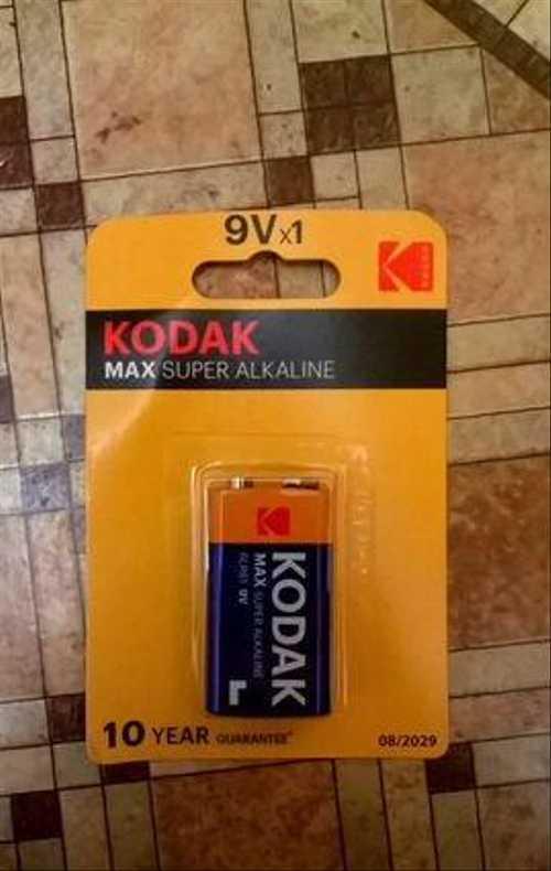 Батарейка крона 9V Kodak 10 штук