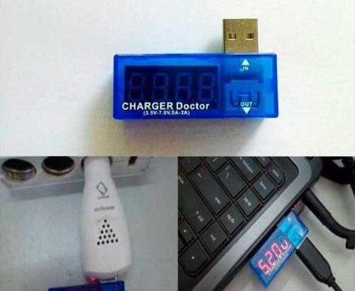 Тестер вольтметр - амперметр USB Charger Doctor