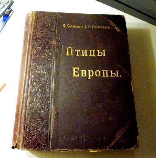 "Птицы Европы", 1901 год, букинистика, орнитология