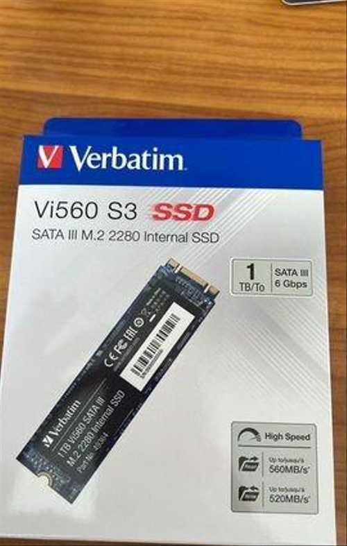 Твердотельный накопитель(SSD) Verbatim Vi560 S3 1T